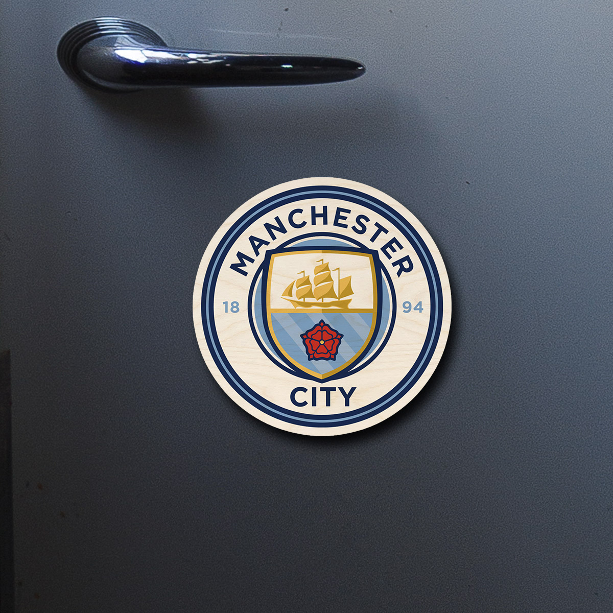 Manchester City Wooden Fridge Magnet | 4x4 inch - Sblossom
