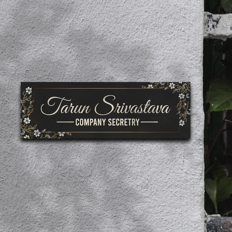 Custom Office Nameplates | Personalized | 12*4 Inches - Sblossom