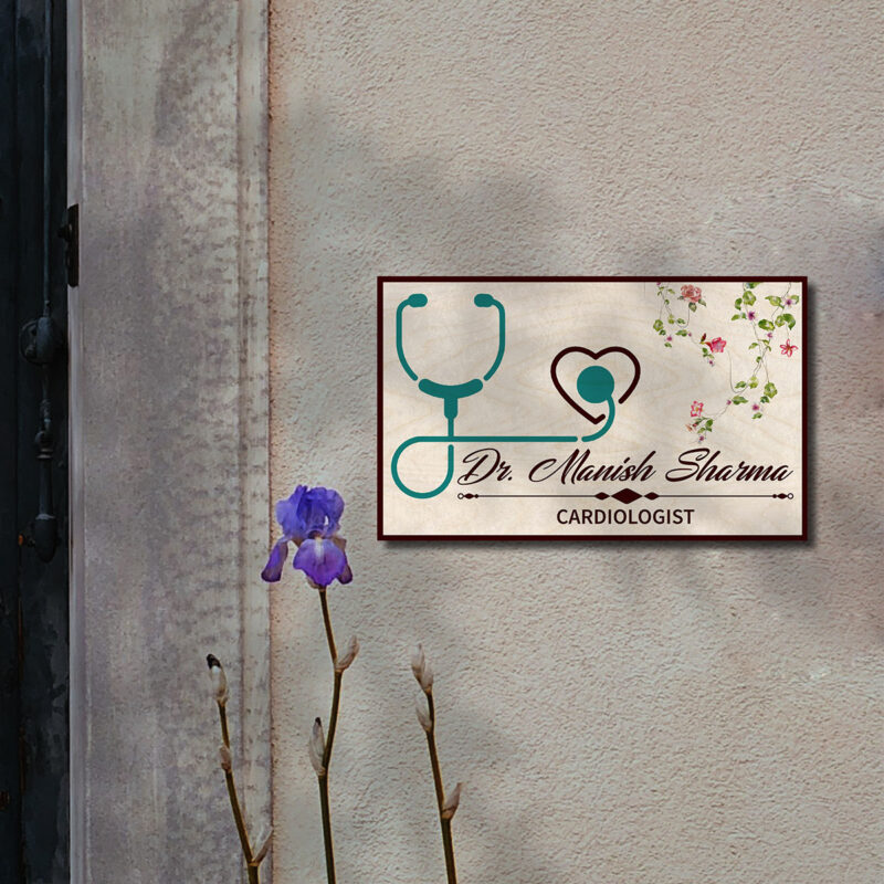 Name Plate Design for Doctor | Personalized - Sblossom