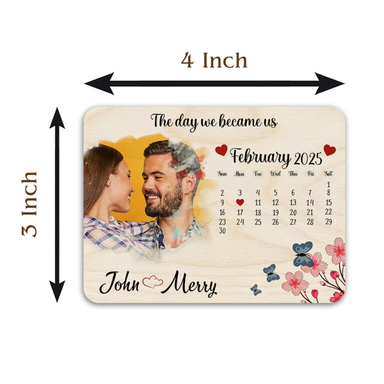Exquisite Custom Wooden Magnet | Personalized | 4x3 Inch - Sblossom